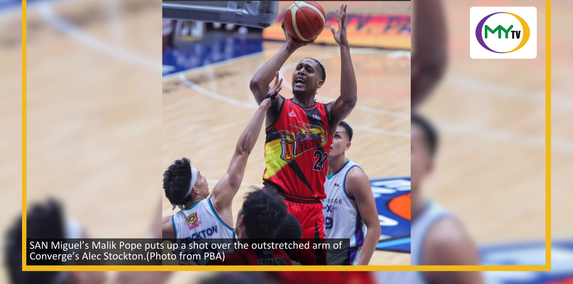 Pope saves San Miguel, gets 1st win in PBA | MyTV Articles